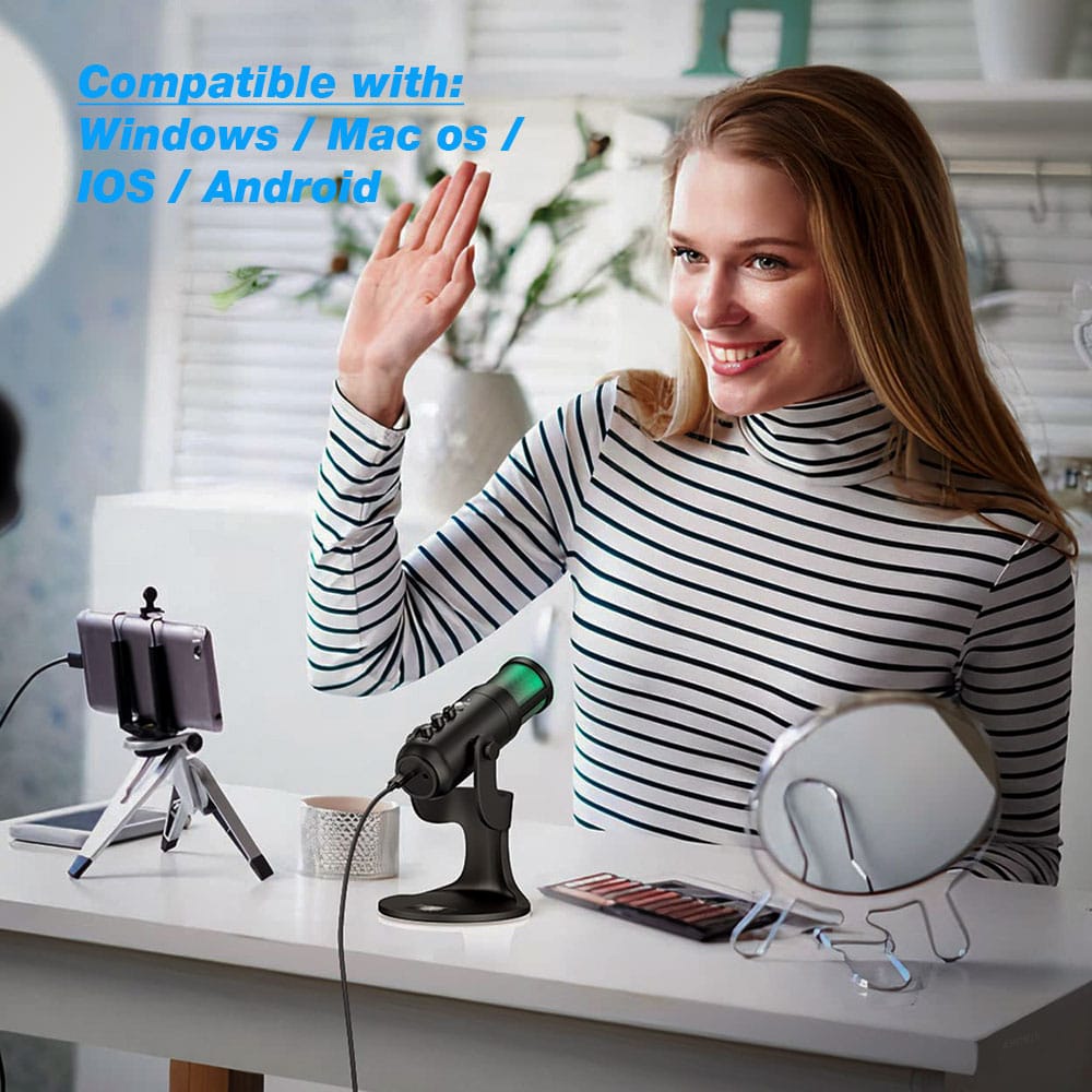 RGB USB Condenser Microphone – Mini Mic