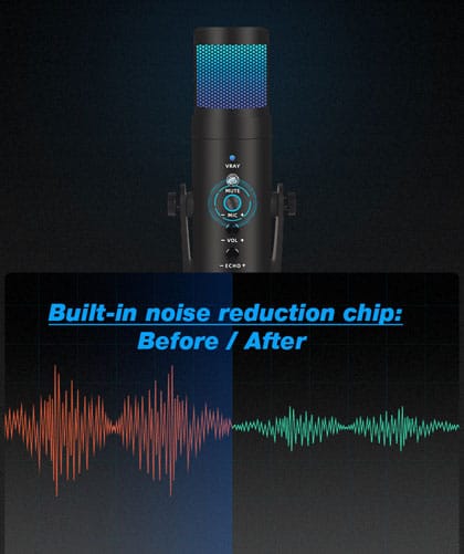 RGB USB Condenser Microphone – Mini Mic